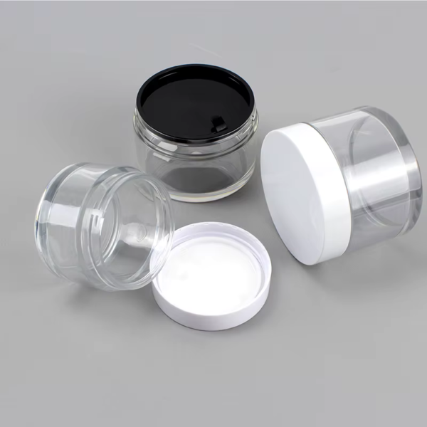 Clear Plastic Cream Container Jars - Eloquent Prints & Packaging