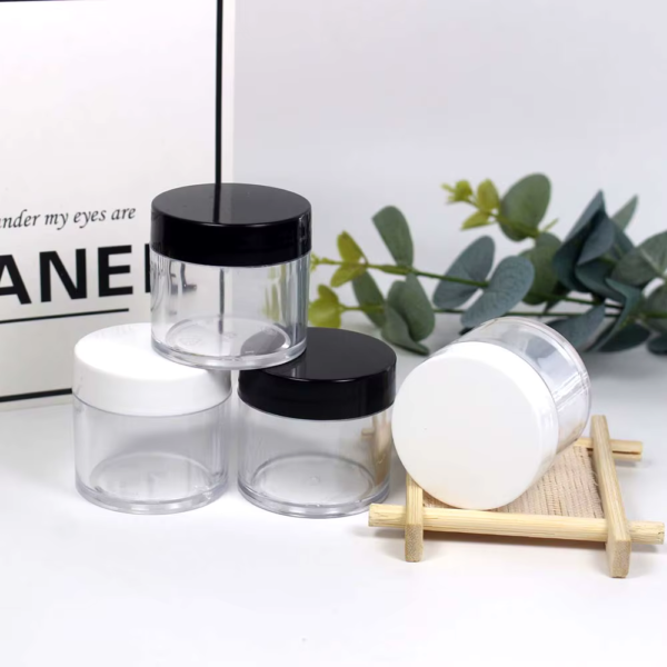 Clear Plastic Cream Container Jars - Eloquent Prints & Packaging