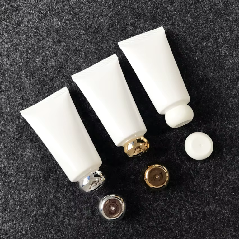 White Plastic Facial Cleanser Tube - Eloquent Prints & Packaging